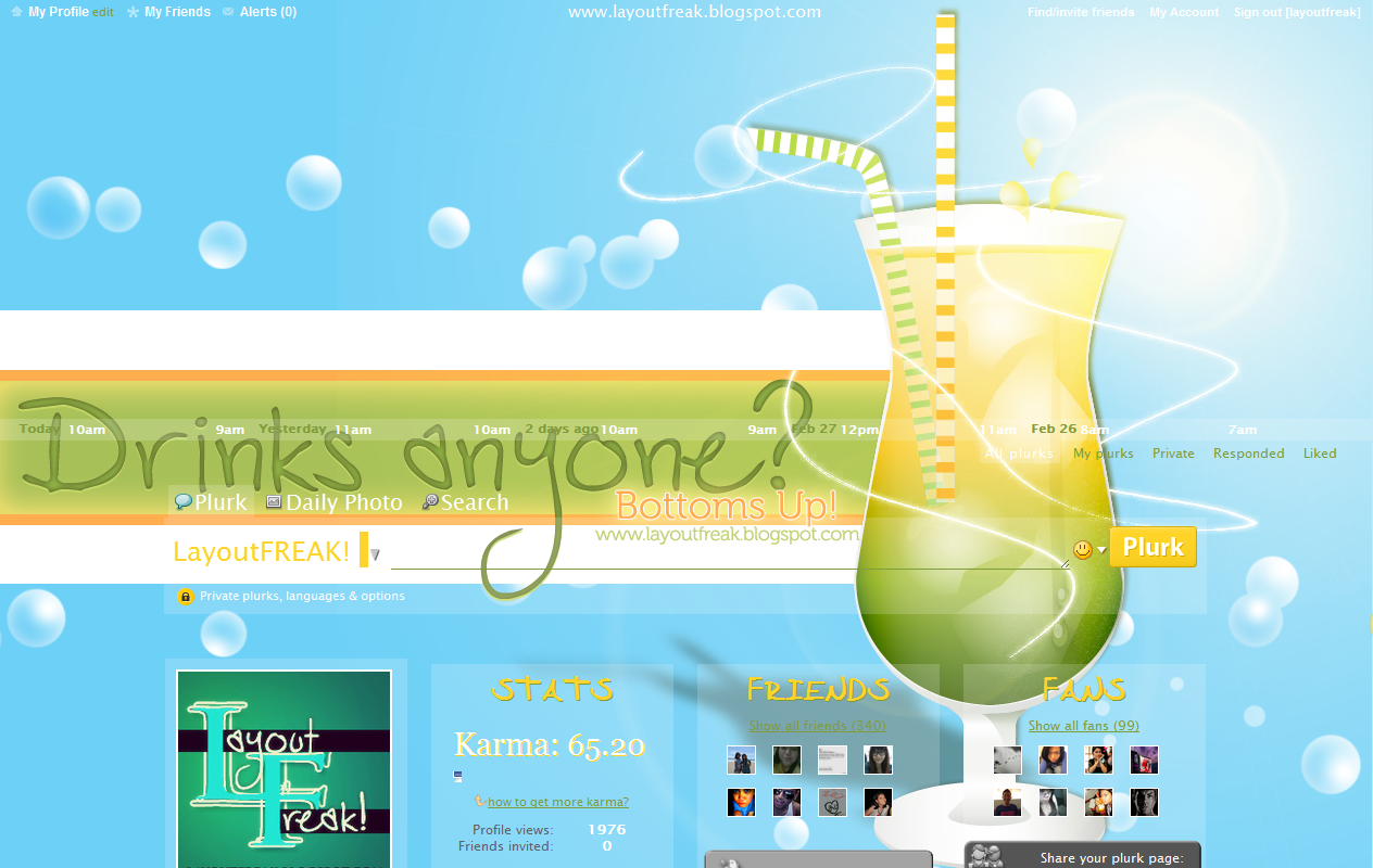 LayoutFREAK!: Drinks Anyone? Layout